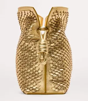 Loewe Medium Leather Scales Flamenco Clutch
