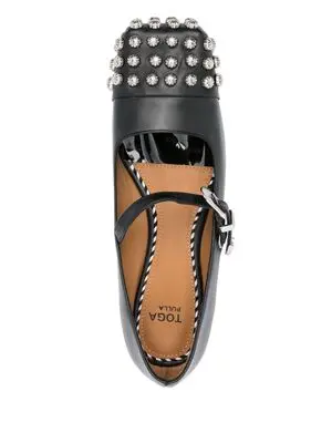 Toga Stud-detail Ballet Flats