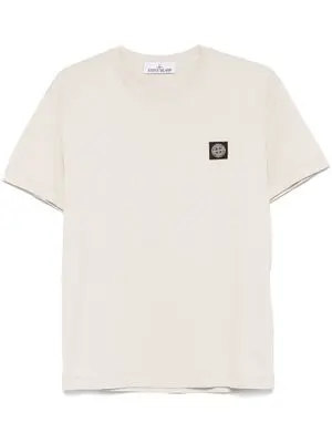 Stone Island Lightweight-jersey T-shirt - Neutrals