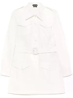 TOM FORD TOM FORD Belted Shirt Dress