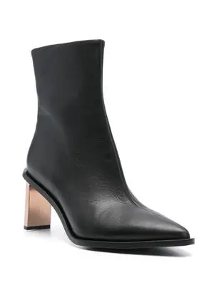Calvin Klein 75mm Leather Ankle Boots