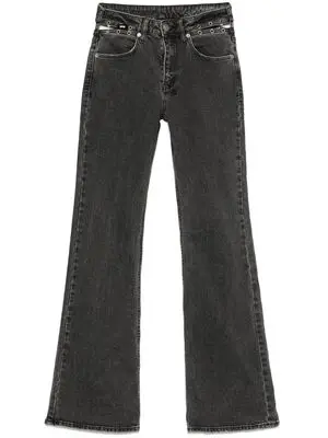 Ksubi Black Wash Bottoms For Women