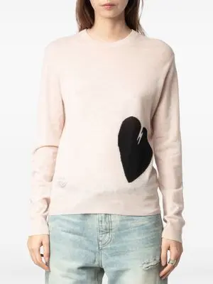 Zadig&Voltaire Pravis Heart Sweater - Neutrals