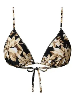 TWINSET Printed Bikini Top - Neutrals