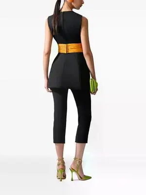 Carolina Herrera Sleeveless Peplum Top