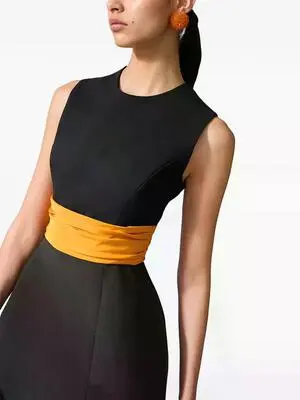 Carolina Herrera Sleeveless Peplum Top