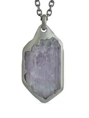PARTS OF FOUR Sterling Kunzite Pendant Necklace - Silver