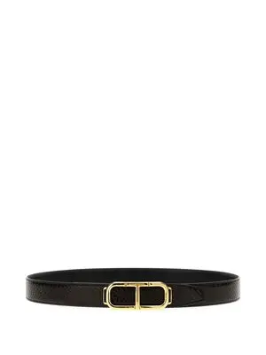 TOM FORD T-logo Belt - Brown