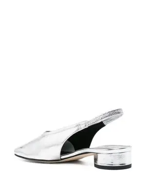 AeydĒ 25mm Dua Slingback Pumps - Silver