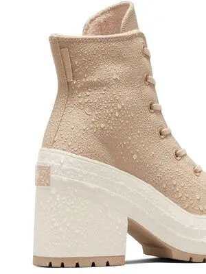 CONVERSE Chuck 70 De Luxe Heel Platform Leather Sneakers