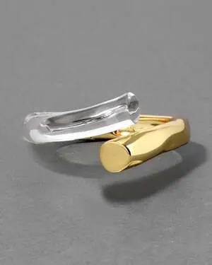 Alexis Bittar Liquid Lucite Bypass Hinge Bracelet - Clear
