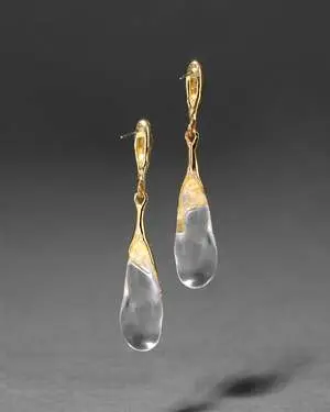 Alexis Bittar Liquid Lucite Teardrop Post Earrings
