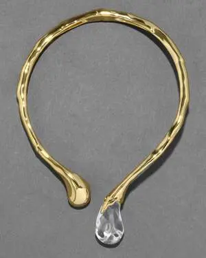 Alexis Bittar Liquid Lucite Sprout Collar Necklace