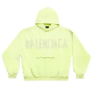 Balenciaga Ripped Pocket Hoodie - Yellow