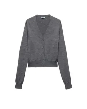Prada Wool Cardigan - Grey
