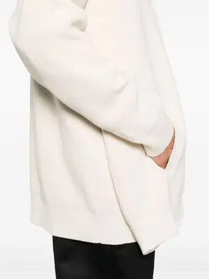 Balenciaga Zip-up Cardigan - White