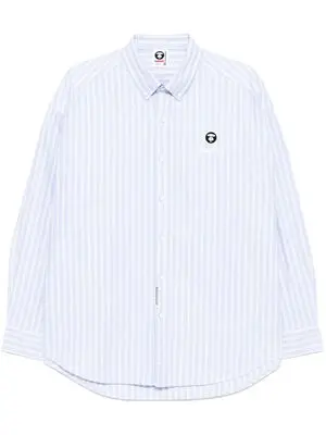 AAPE BY *A BATHING APE Striped Shirt - Blue