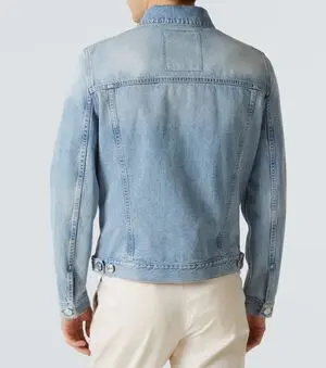 Brunello Cucinelli Denim Trucker Jacket - Blue