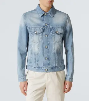 Brunello Cucinelli Denim Trucker Jacket - Blue
