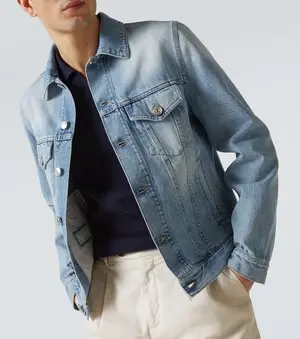 Brunello Cucinelli Denim Trucker Jacket - Blue