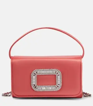 ROGER VIVIER Pilgrim Micro Clutch - Pink