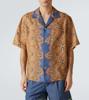 Valentino Garavani Printed Linen Shirt