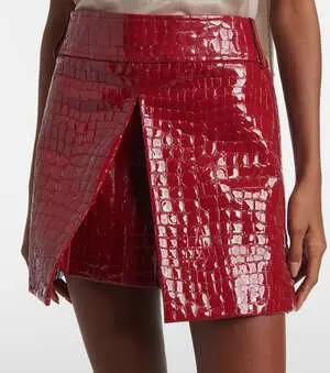 TOM FORD Croc-effect Mini Skirt
