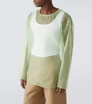 Dries Van Noten Oversized Sheer Top