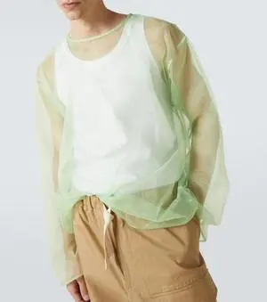 Dries Van Noten Oversized Sheer Top