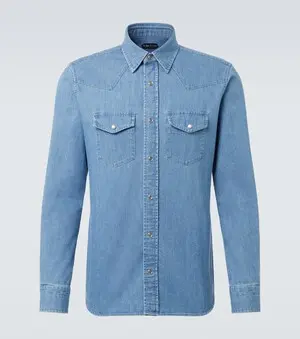 TOM FORD Denim Shirt - Blue