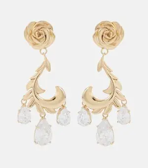 Magda Butrym Rosebud-plated Drop Earrings - Gold