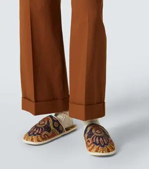 Valentino Garavani Cropped Wide-leg Pants