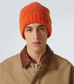 GOD'S TRUE CASHMERE Vermillion Wind Beanie - Orange