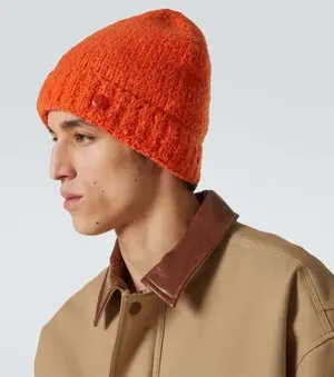 GOD'S TRUE CASHMERE Vermillion Wind Beanie - Orange