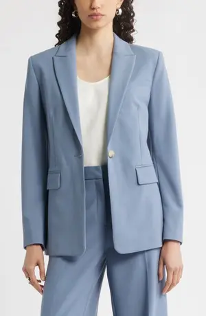 Nordstrom Ingrid Classic Fit Blazer Blue Chip