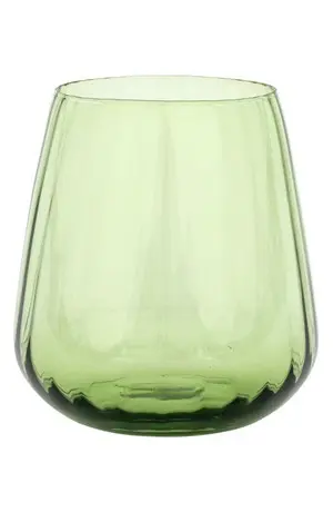 VIETRI Francesca Double Old Fashioned Glass - Green