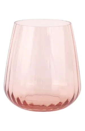 VIETRI Francesca Double Old Fashioned Glass - Pink