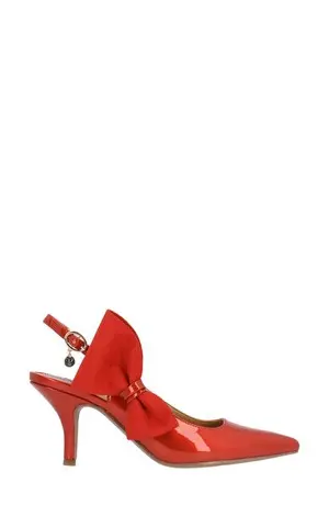 J. Reneé Rowin Slingback Pumps - Red