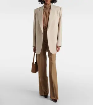 Saint Laurent Single-breasted Wool Blazer