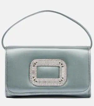 ROGER VIVIER Pilgrim Micro Clutch - Grey