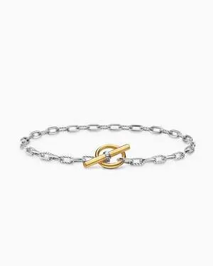 David Yurman Dy Madison® Chain Bracelet - Sterling Silver/18k Yellow Gold