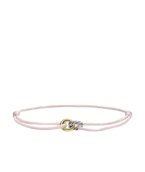 David Yurman Sculpted Cable Linked Cord Bracelet - Blush
