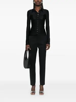 Attico Crystal-embellished Trousers