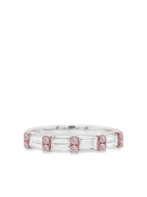 HYT JEWELRY 18k White Gold Diamond Band Ring