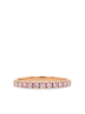 HYT JEWELRY 18k Rose Diamond Band Ring - Gold