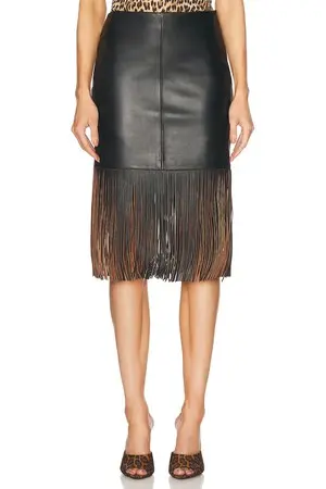 Blumarine Fringe Skirts