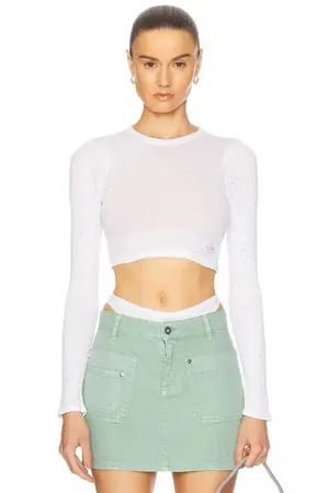 Alexander Wang Cropped Performance Tops For Women