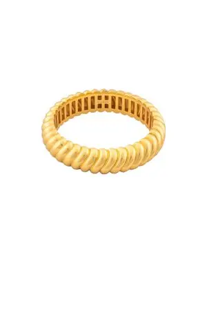 VALERE Ripple Bangle Bracelet - 22k Gold Plated