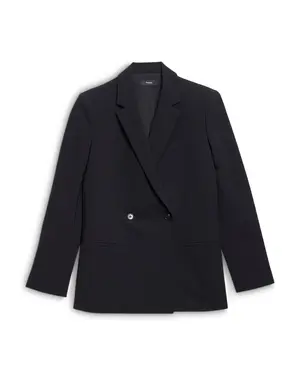 Theory Relaxed Fit Double-breasted Blazer