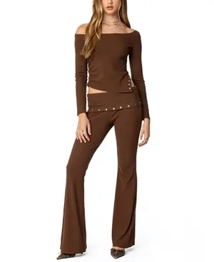 EDIKTED Aries Studded Asymmetric Top